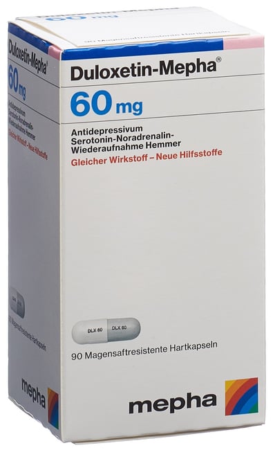 DULOXETINE Mepha caps 60 mg blist 100 pce | Commander en ligne