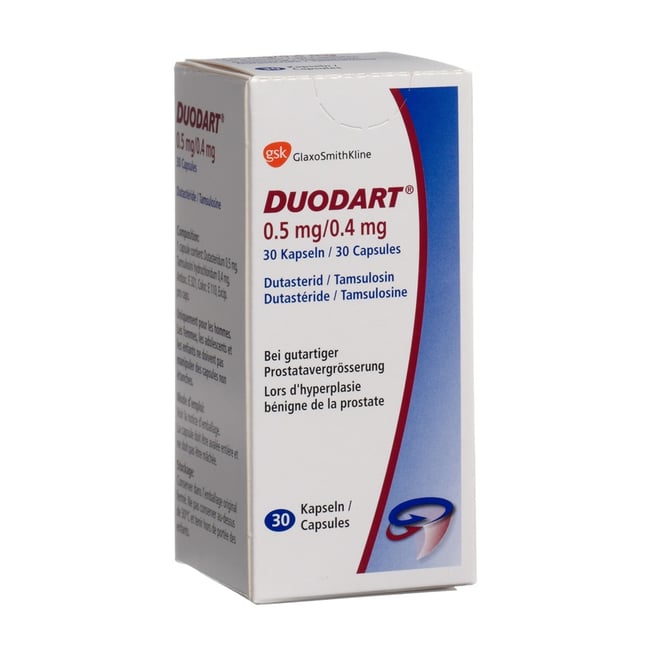 DUODART caps 0.5mg/0.4mg bte 30 pce | Commander en ligne