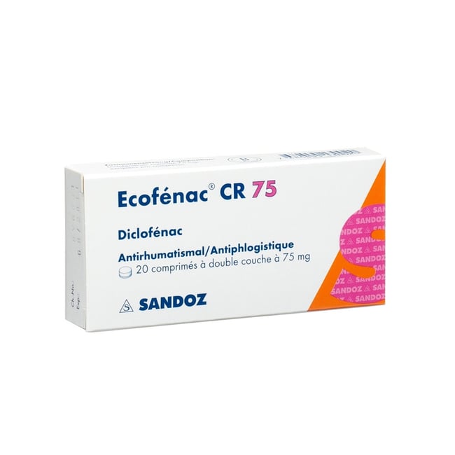 ECOFENAC CR Tabl 75 mg Blist 20 Stk | Online bestellen