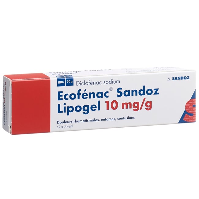 ECOFENAC Sandoz lipogel 10 mg/g tb 50 g | Commander en ligne