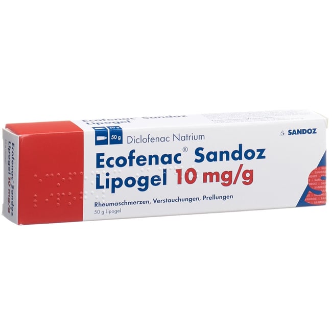 ECOFENAC Sandoz lipogel 10 mg/g tb 50 g | Commander en ligne