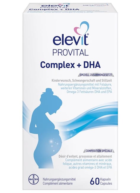 ELEVIT Provital Complex + DHA caps blist 60 pce | Commander en ligne