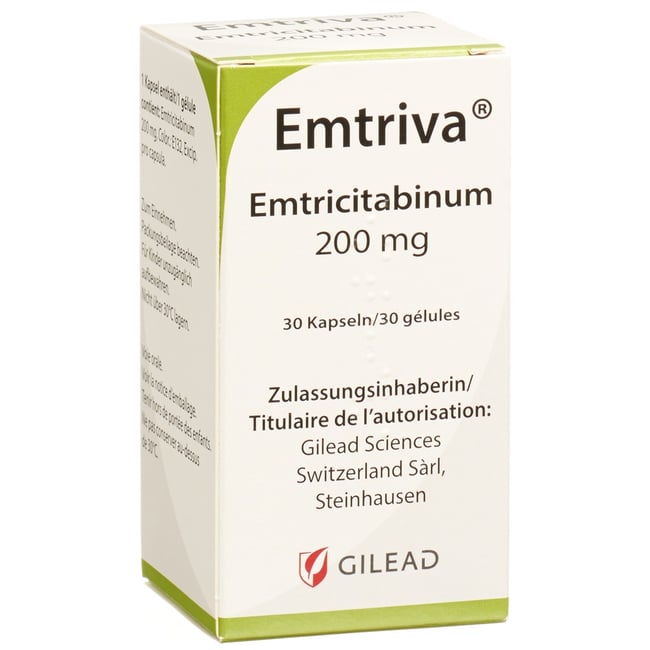 EMTRIVA Kaps 200 mg Ds 30 Stk | Online bestellen