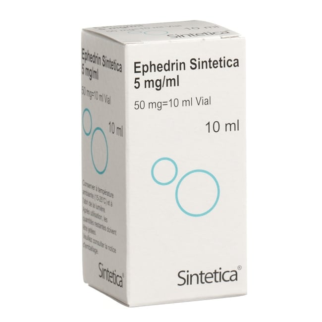 EPHEDRINE Sintetica Inj Lös 50 mg/10ml Durchstechflasche Durchstf 1 Stk ...