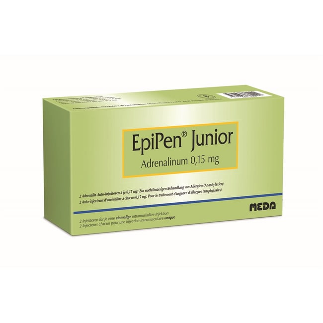EPIPEN Junior Inj Lös 0.15 mg Fertiginjektor Injektor 2 Stk | Online ...