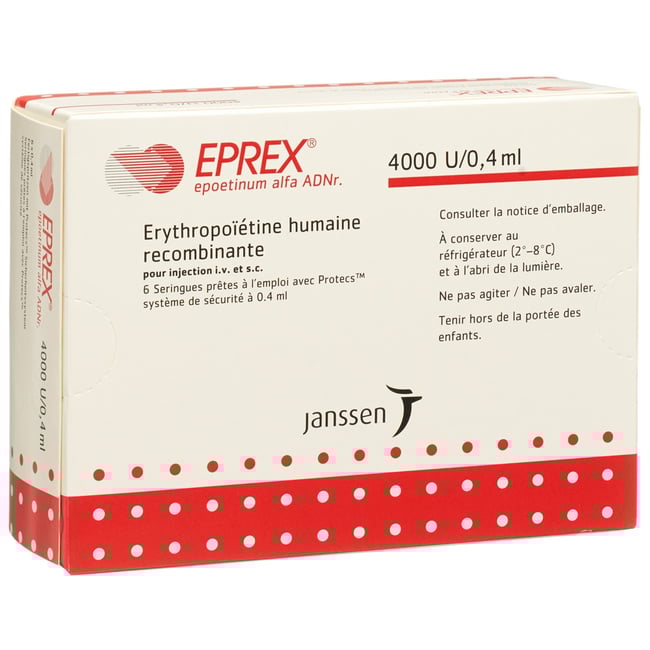 EPREX sol inj 4000 IE/0.4ml avec système de sécurité (Protecs) ser pré ...