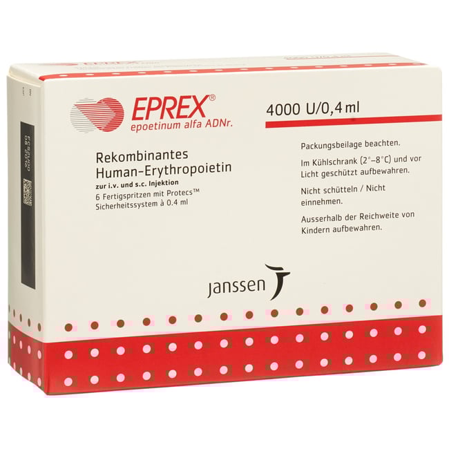 EPREX sol inj 4000 IE/0.4ml avec système de sécurité (Protecs) ser pré ...