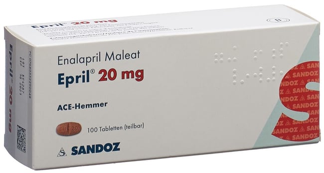 EPRIL Tabl 20 mg Blist 100 Stk | Online bestellen