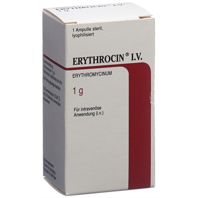 ERYTHROCIN i.v. Trockensub 1000 mg Amp 1 Stk | Online bestellen