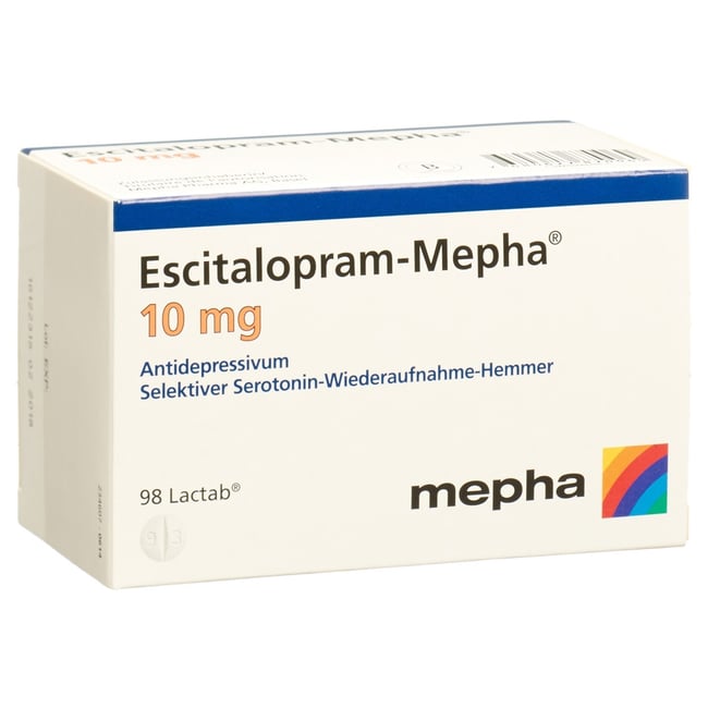 ESCITALOPRAM Mepha Lactab 10 mg Blist 98 Stk | Online bestellen