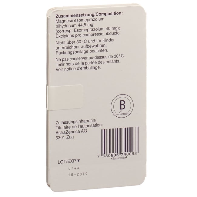 Esomep MUPS Tabl 40 mg Blist 14 Stk | Online bestellen