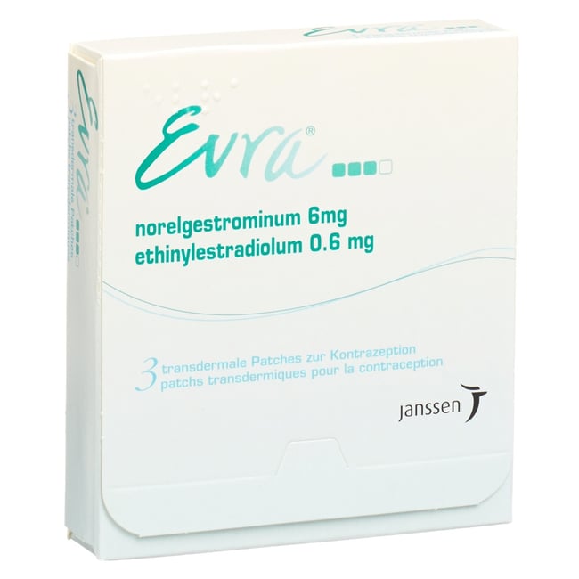 EVRA patchs mat sach 3 pce | Commander en ligne