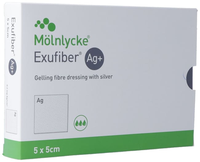 EXUFIBER Ag+ 5x5cm 10 Stk | Online bestellen