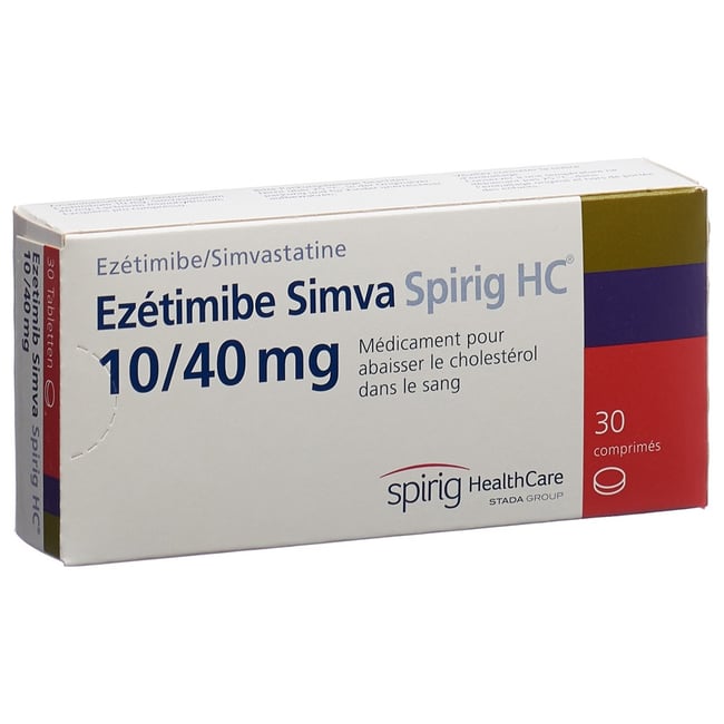 EZETIMIBE SIMVA Spirig HC Tabl 10/40 mg Blist 30 Stk | Online bestellen