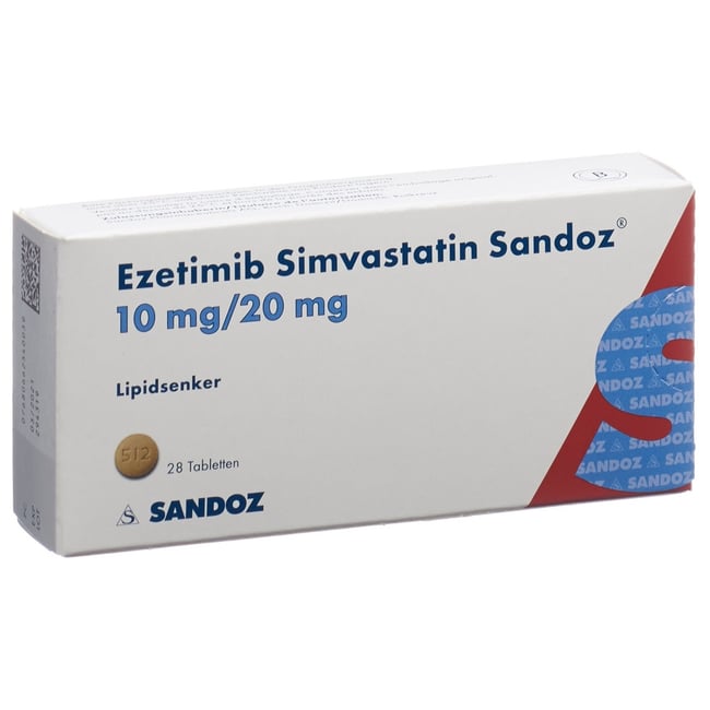 EZETIMIBE SIMVASTATINE Sandoz Tabl 10/20 mg Blist 28 Stk | Online bestellen