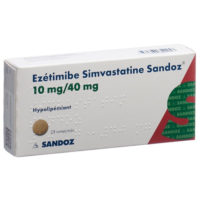 EZETIMIBE SIMVASTATINE Sandoz Tabl 10/40 mg Blist 28 Stk | Online bestellen