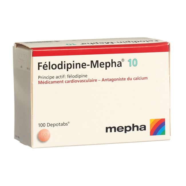 FELODIPINE Mepha cpr ret 10 mg blist 100 pce | Commander en ligne