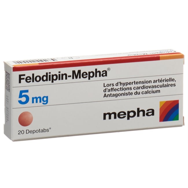 FELODIPINE Mepha Ret Tabl 5 mg Blist 20 Stk | Online bestellen