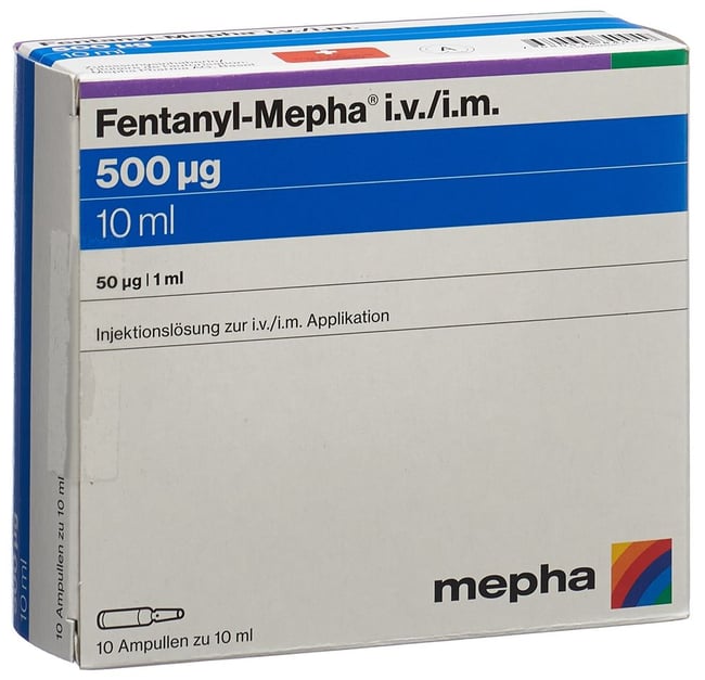 FENTANYL Mepha sol inj 500 mcg/10ml i.v./i.m. amp 10 ml | Commander en ...