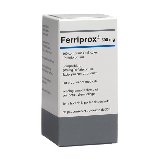 FERRIPROX cpr pell 500 mg bte 100 pce | Commander en ligne
