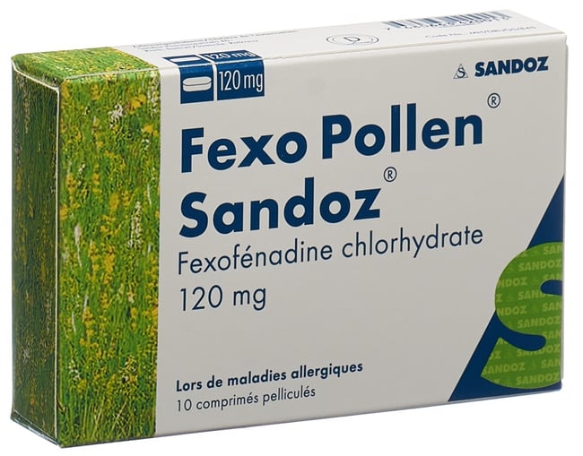 FEXO POLLEN Sandoz cpr pell 120 mg blist 10 pce | Commander en ligne