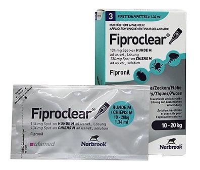 FIPROCLEAR Spot-on Hunde Lös M ad us. vet. 1.34 ml | Online bestellen