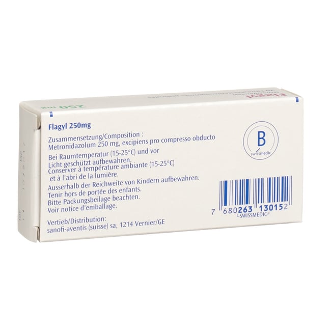 FLAGYL cpr pell 250 mg blist 20 pce | Commander en ligne
