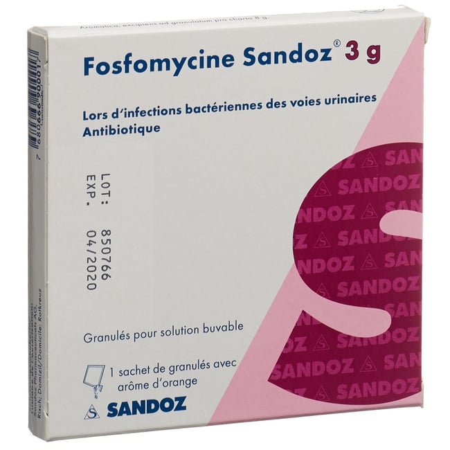 FOSFOMYCINE Sandoz gran 3 g sach 1 pce | Commander en ligne