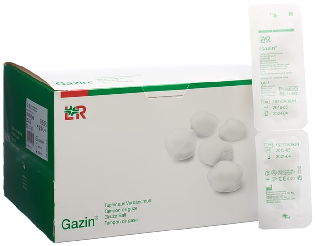 GAZIN Tupfer aus Verbandmull Gr3 20-fädig steril 5 Stk | Online bestellen