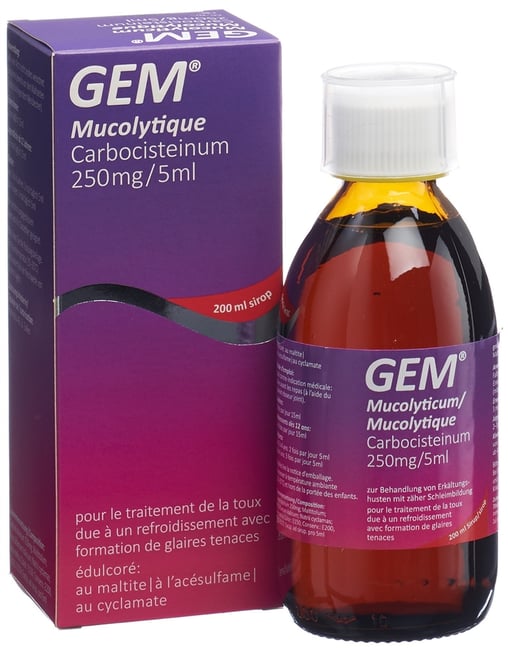 GEM Mucolyticum Sirup Fl 200 ml | Online bestellen