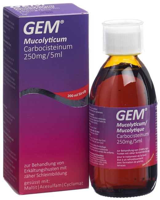 GEM Mucolytique sirop fl 200 ml | Commander en ligne