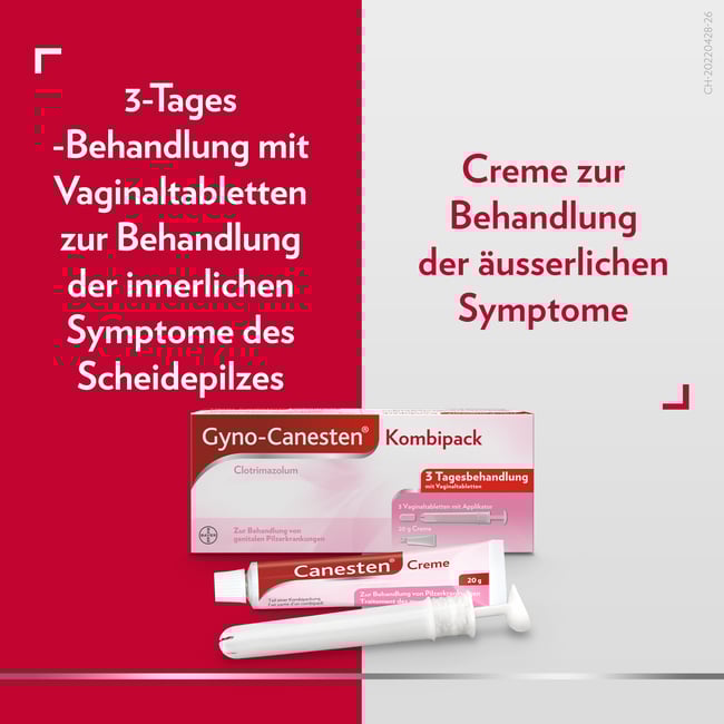GYNO-CANESTEN Kombipack 3 Vaginaltabletten und 20 g Creme 1 Stk ...
