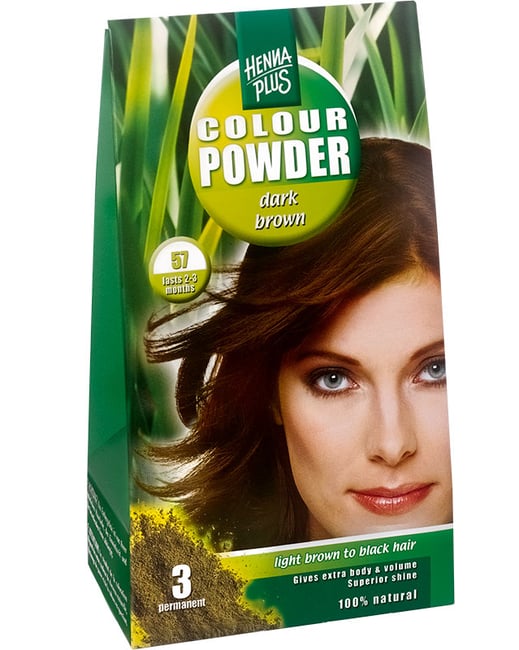 HENNA Colour Powder Plv 57 braun 100 g | Online bestellen
