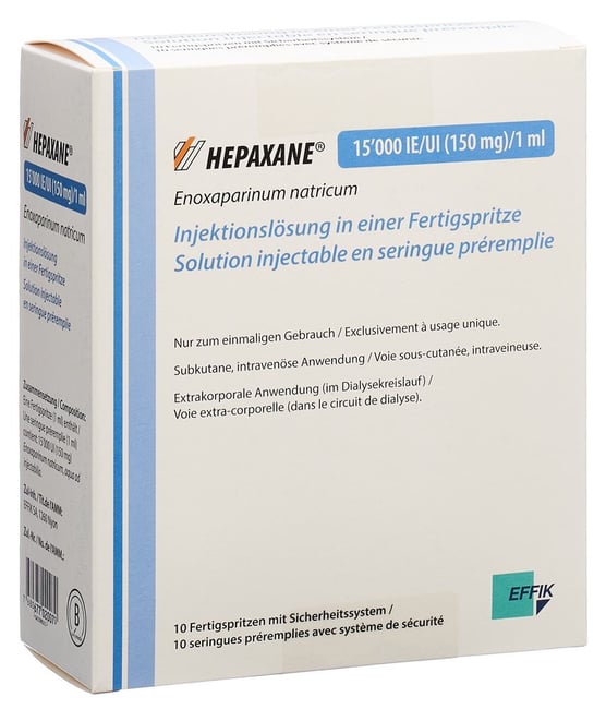 Hepaxane sol inj 150 mg/ml ser pré 10 pce | Commander en ligne