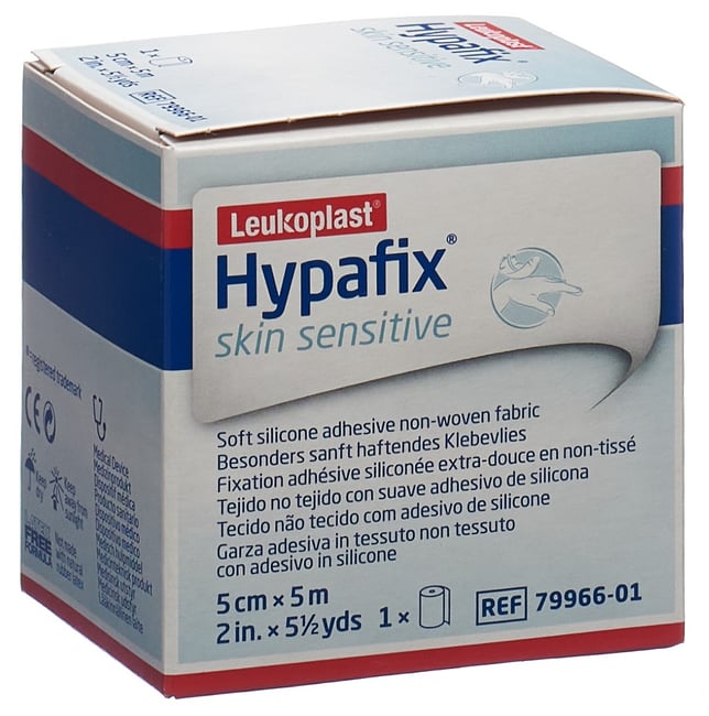 HYPAFIX Skin sensitive siliconé 5cmx5m 1 pce | Commander en ligne