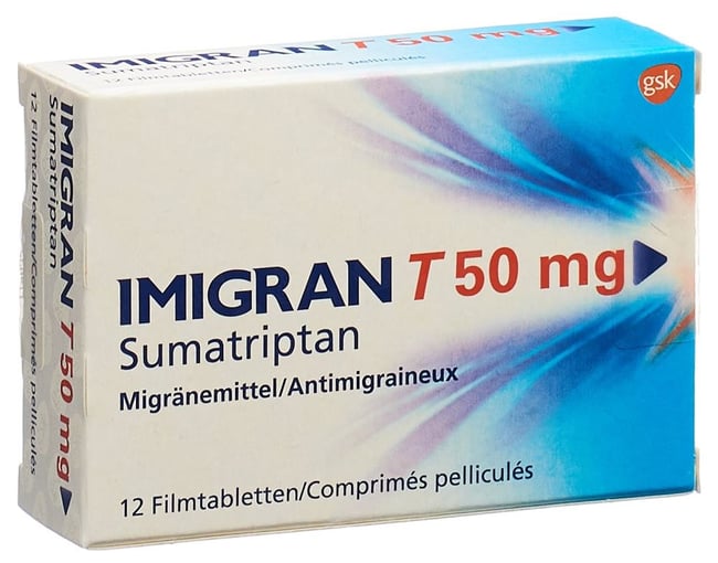 IMIGRAN T Filmtabl 50 mg Blist 12 Stk | Online bestellen