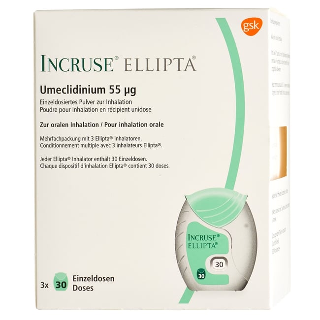 INCRUSE ELLIPTA pdr inh 55 mcg 30 dos | Commander en ligne