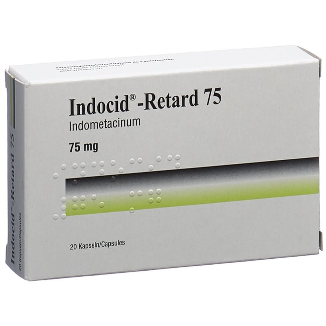 INDOCID Retard Ret Kaps 75 mg Blist 20 Stk | Online bestellen