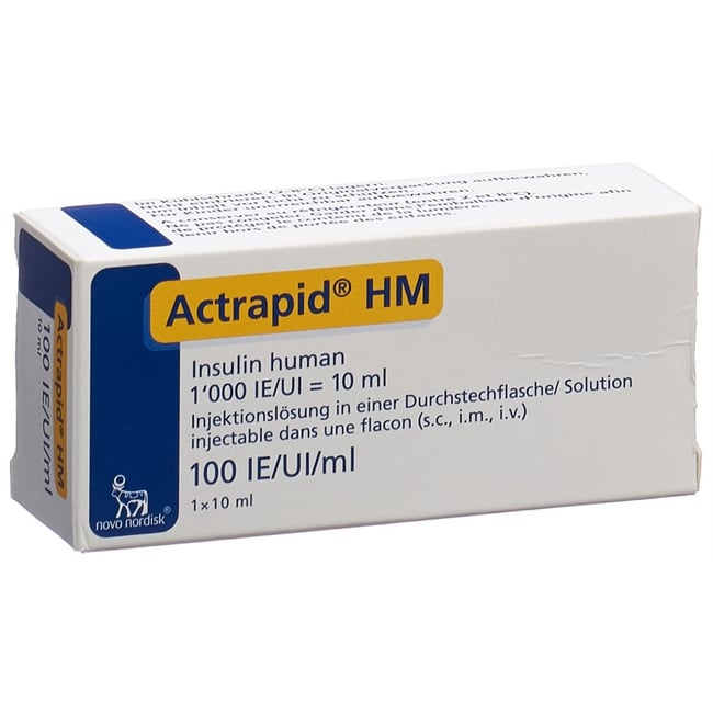 INSULINE Actrapid HM Inj Lös 100 IE/ml Durchstf 10 ml | Online bestellen