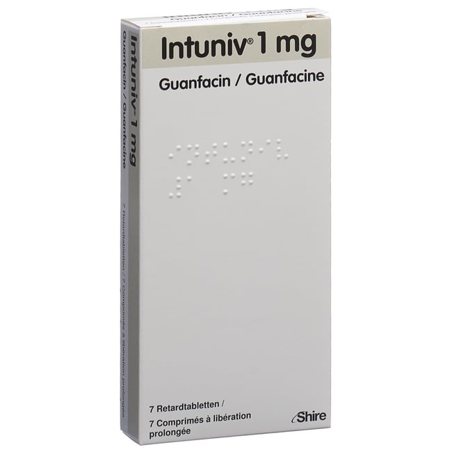 INTUNIV Ret Tabl 1 mg Blist 7 Stk | Online bestellen