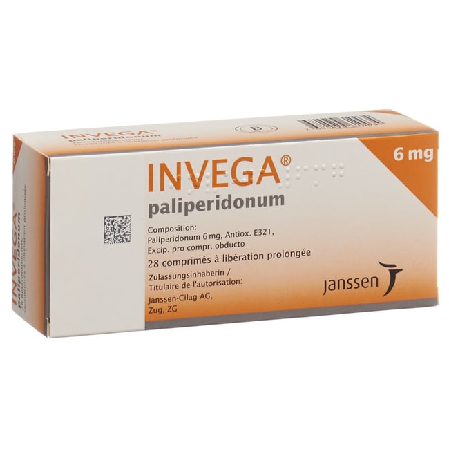 INVEGA cpr ret 6 mg blist 28 pce | Commander en ligne