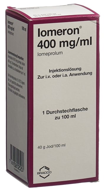 IOMERON Inj Lös 400 mg/ml 100ml Fl 1 Stk | Online bestellen