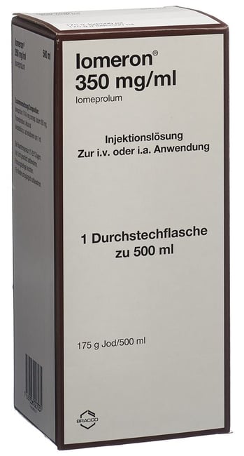 IOMERON sol inj 350 mg/ml 500ml fl 1 pce | Commander en ligne