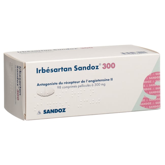 IRBESARTAN Sandoz Filmtabl 300 mg Blist 98 Stk | Online bestellen