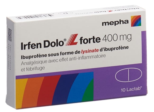 IRFEN L forte Lactab 400 mg Blist 10 Stk | Online bestellen