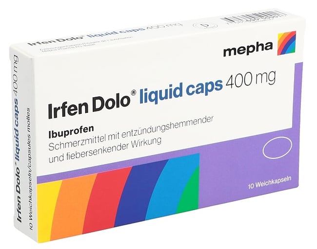 IRFEN Dolo liquid caps Weichkaps 400 mg Blist 10 Stk | Online bestellen
