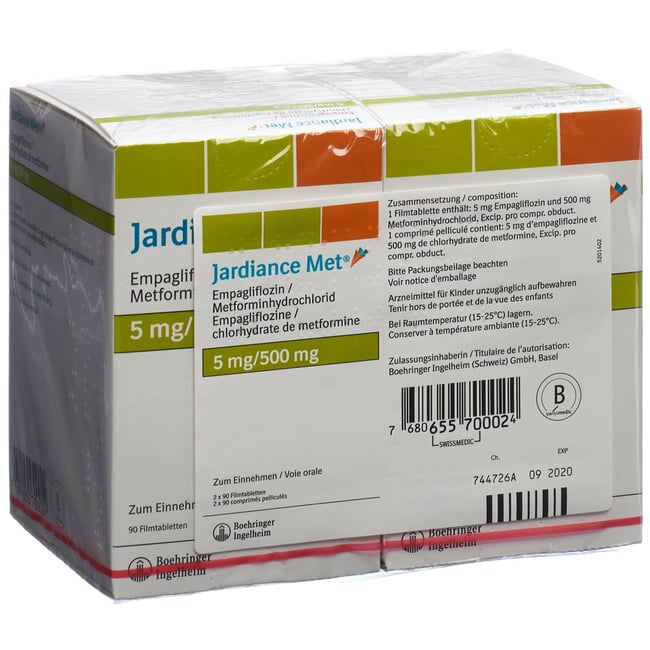 JARDIANCE Filmtabl 5/500mg Blist 90 Stk | Online bestellen