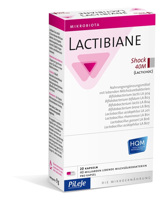 LACTIBIANE Shock 40M caps gél blist 20 pce | Commander en ligne