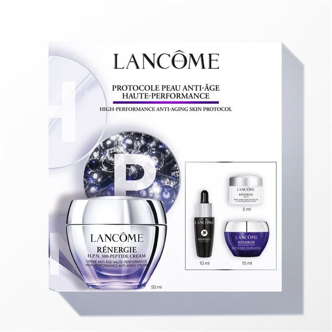 Lancôme Rénergie HPN 300 Cream 50ml Set Rénergie New Cr 50ml+Génifique Ultimate Ser 10ml ...