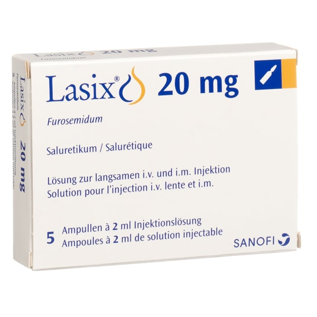 LASIX sol inj 20 mg/2ml amp 2 ml | Commander en ligne